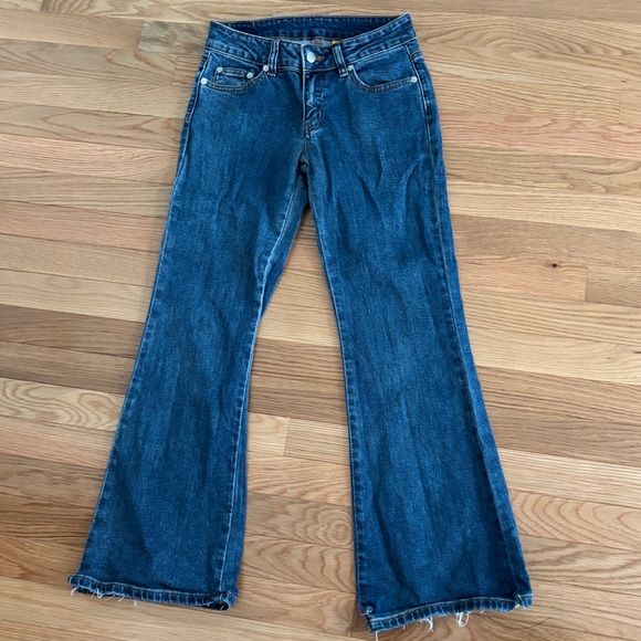 UNIF | Jeans | Unif Blue Flared Denim Jeans The Sub Jean | Poshmark